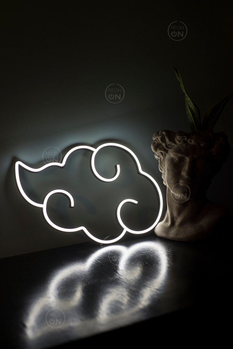 Akatsuki Anime Cloud Neon Sign Wall Sign Decor Neon Anime - Etsy