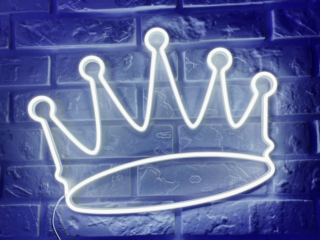 Crown Neon Sign Gift Neon Sign Led Neon Light Sign Led Logo Crown Wall ...