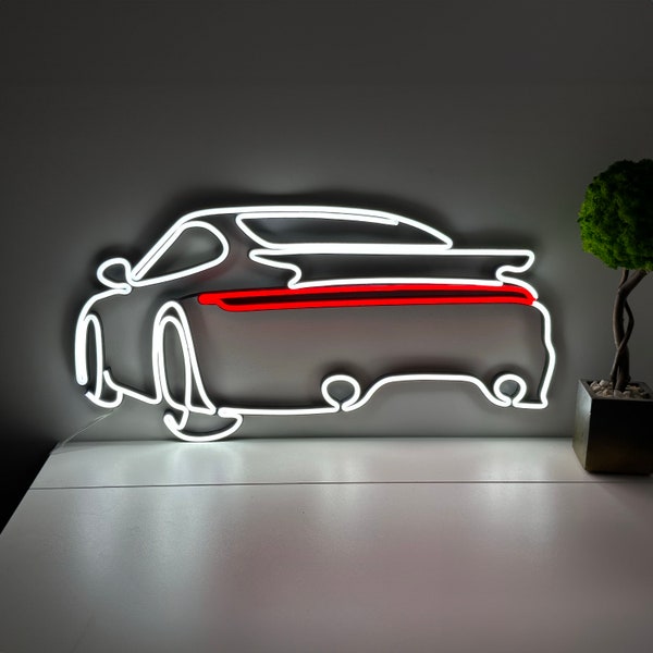 Led Wall Art Porsche - Etsy