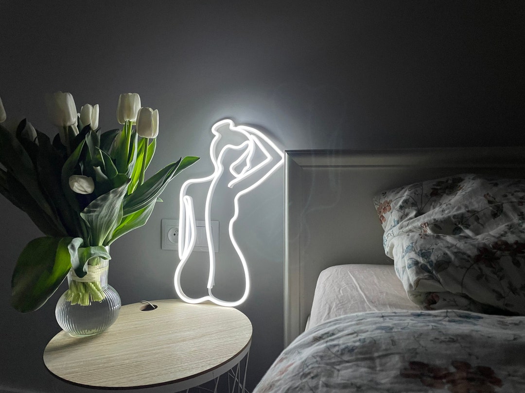 Body Neon Sign Women Girl Neon Wall Decor Leg Decoration Home Art Mural ...