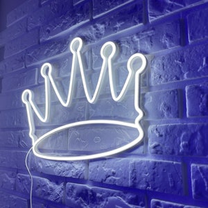 Crown Neon Sign Gift Neon Sign Led Neon Light Sign Led Logo Crown Wall ...