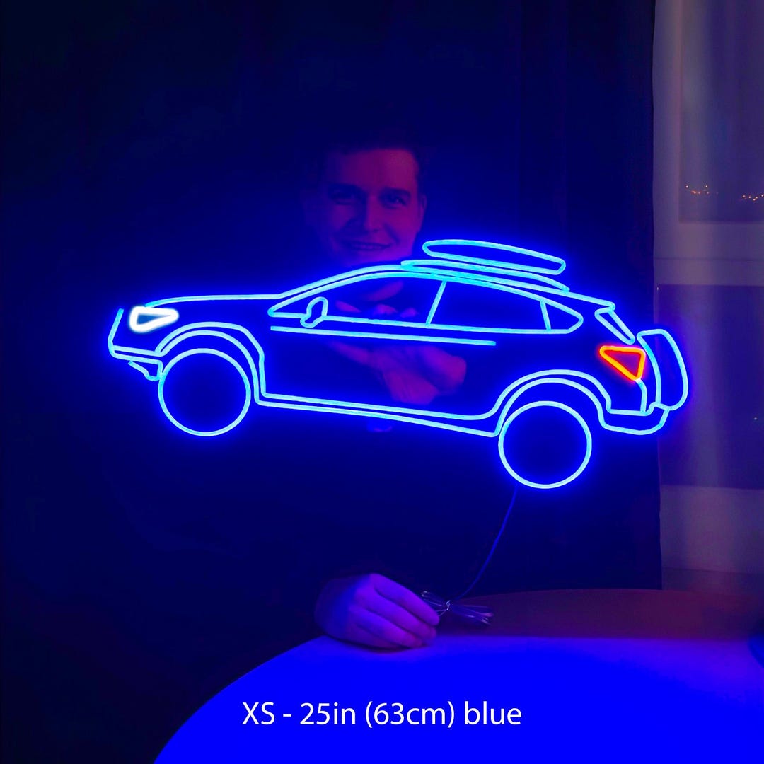 Custom Car Neon Sign – Personalized Gift for Car Lovers, Car Guys, and ...