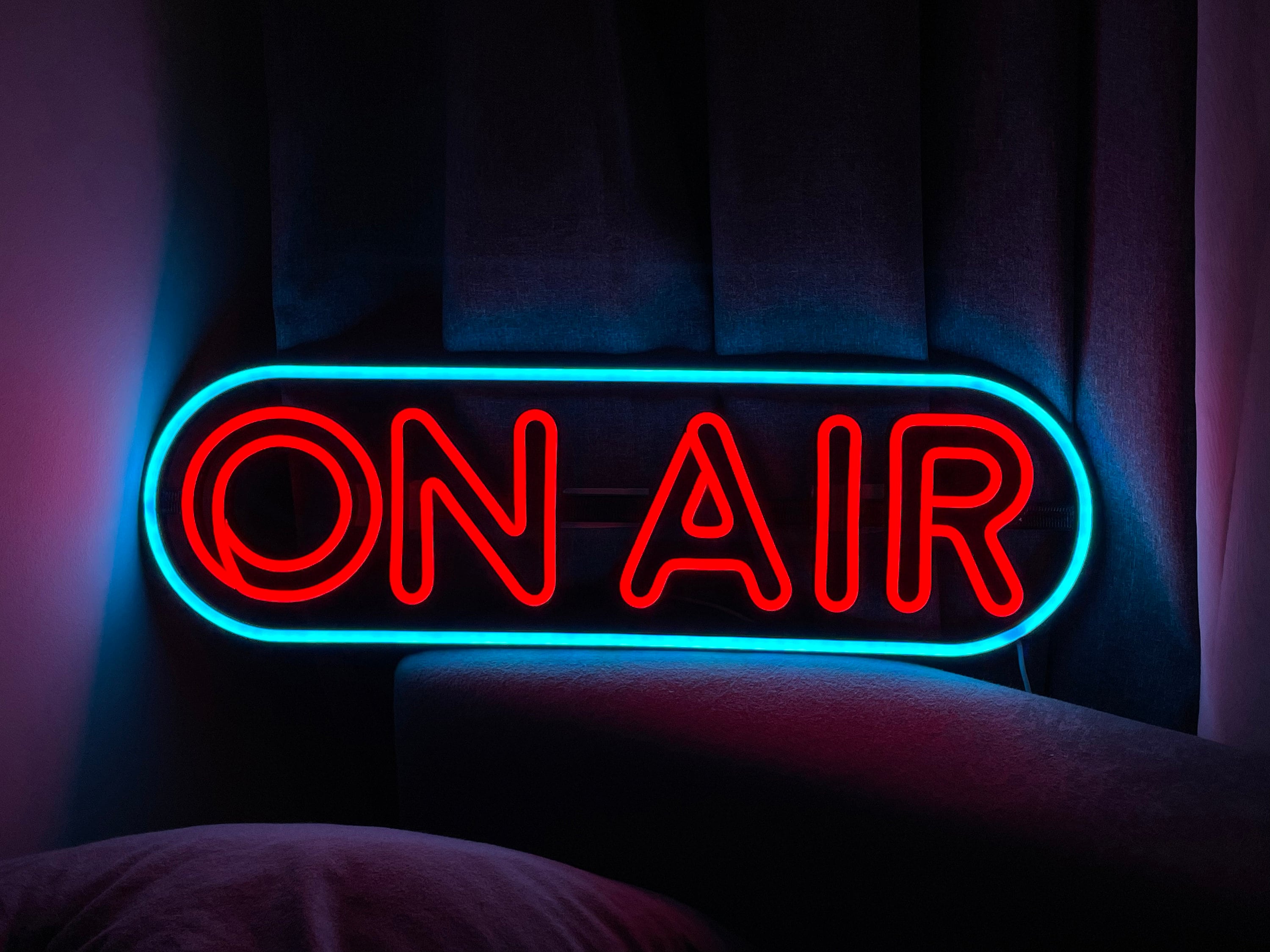 On Air Neon Sign Sign Art Light Sign Led Logo Wall Decor - Etsy