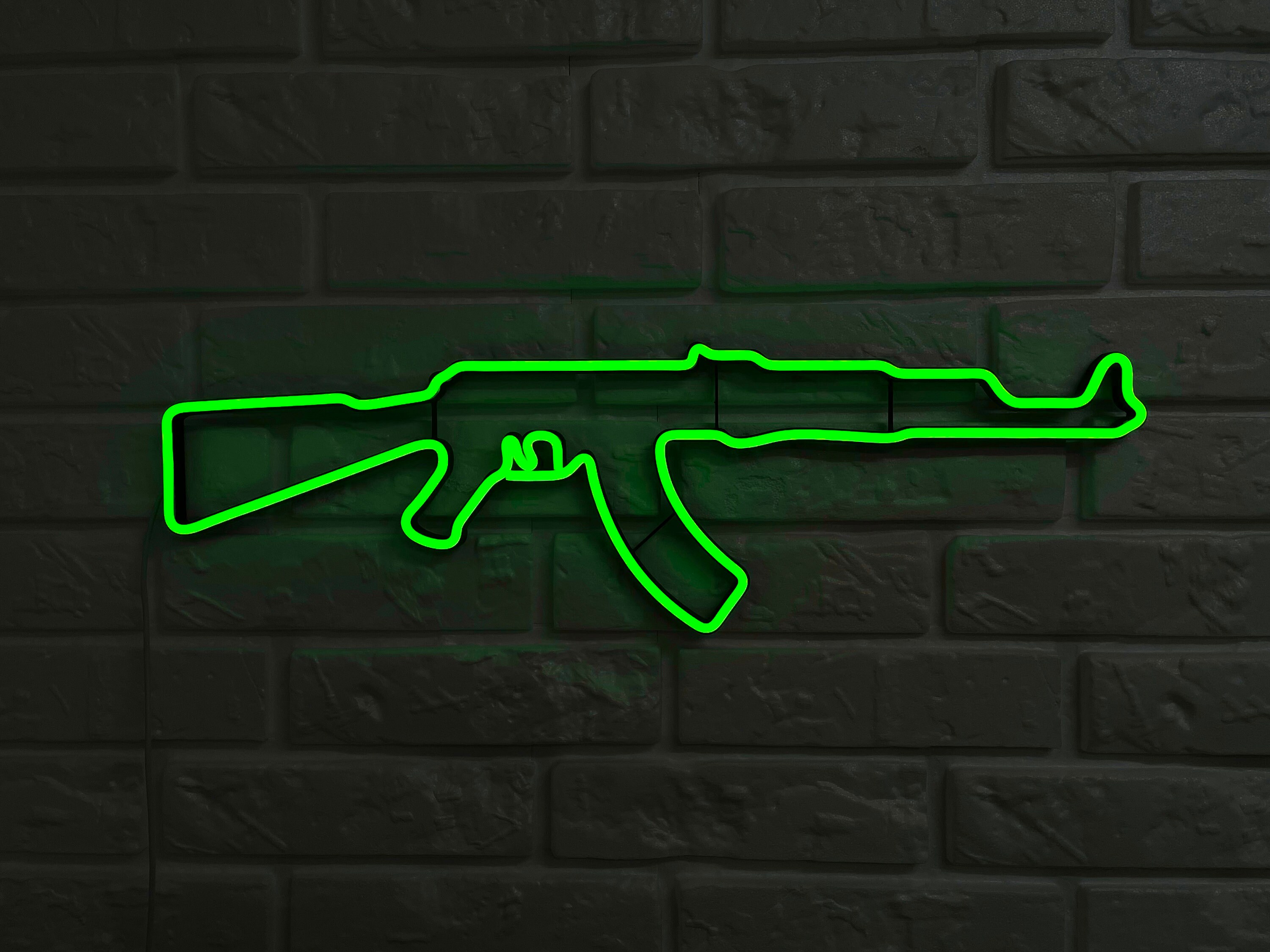 Gun Led Neon Signs AK 47 Neon Pistol LED Neon Lights Gun Wall | Etsy