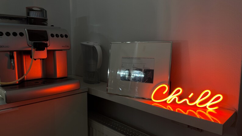 Chill Neon Night Lights Neon Signs Gift Warm Orange Relax Neon | Etsy