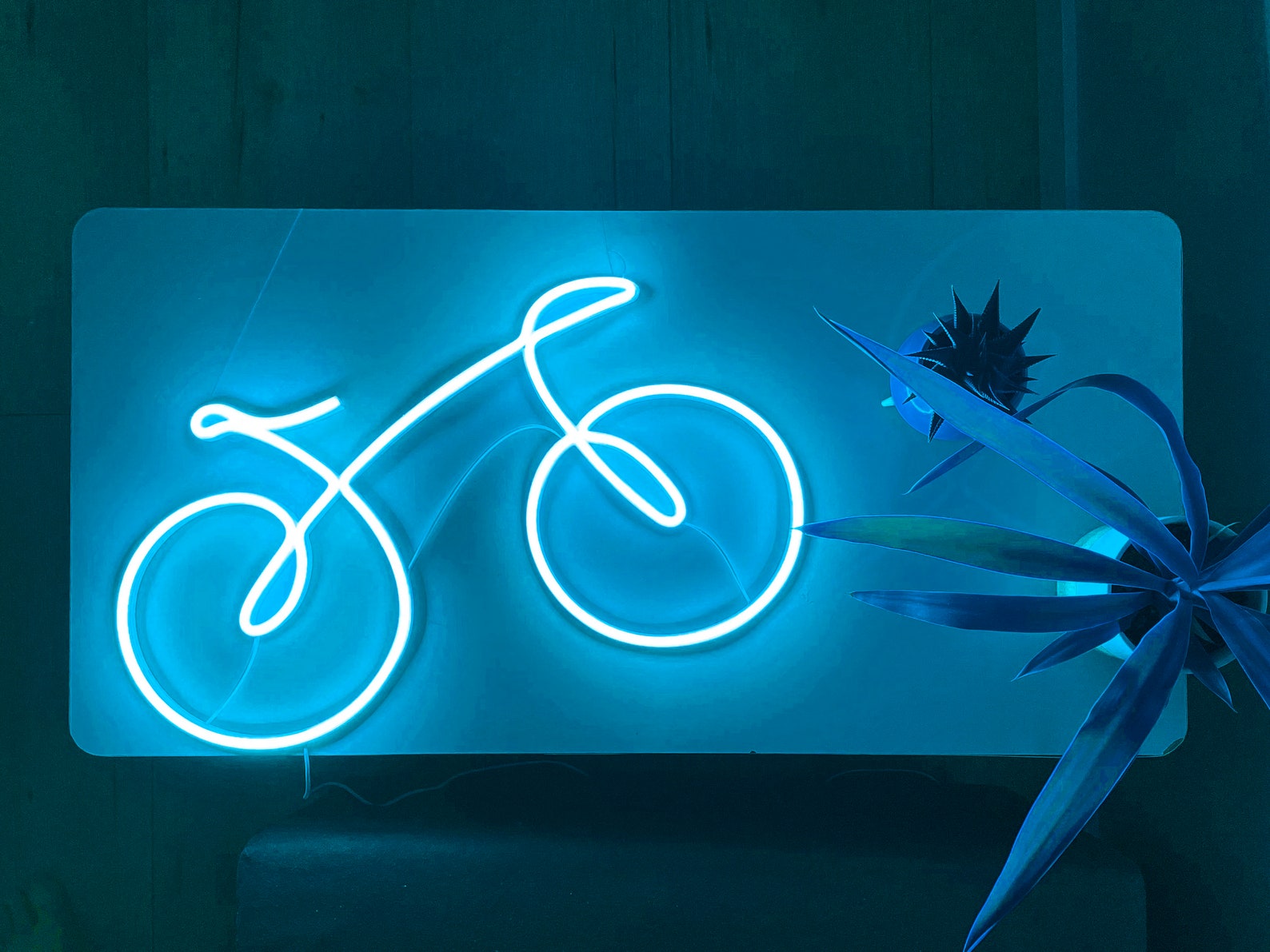 Bicycle Neon Sign: LED Bike Wall Art - Etsy