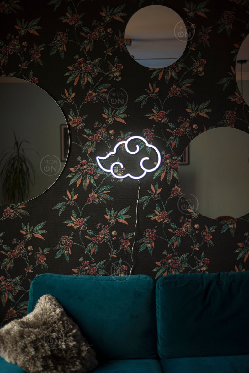 Akatsuki Anime Cloud Neon Sign Wall Sign Decor Neon Anime - Etsy