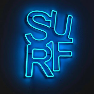 Surf Art Neon Wall Leg Decoration Home Art Wall Art Neon Custom Desk ...