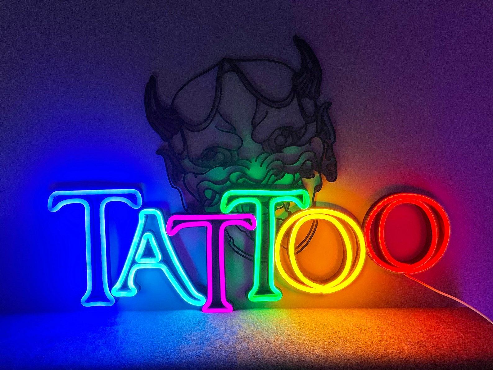 Tattoo Lover Art Tattoo Neon Sign Tattoo Sign Wall Decor Etsy