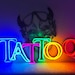Tattoo Neon Sign: Colorful LED Wall Decor - Etsy