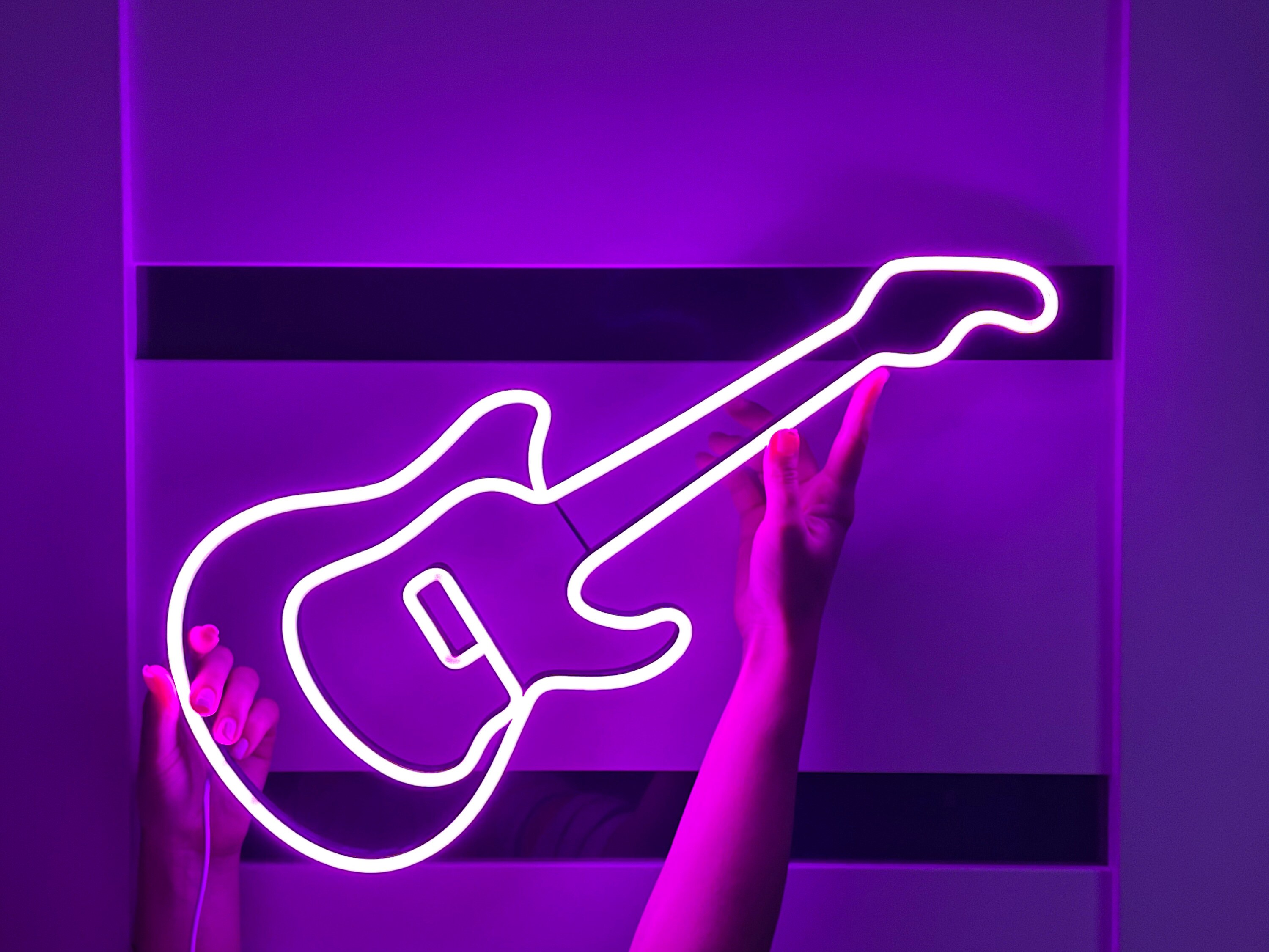 Electric Guitar Light Music Neon Sign Guitar Art Light Sign - Etsy