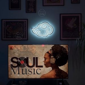 Akatsuki Anime Cloud Neon Sign Wall Sign Decor, Neon Anime Sign, Wall ...