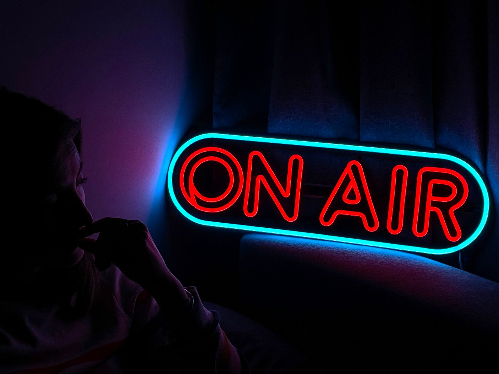 On Air Neon Sign Sign Art Light Sign Led Logo Wall Decor - Etsy