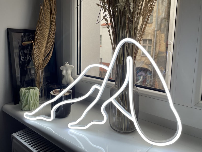 Leg Body Women Girl Neon Wall Decor Leg Decoration Home Art - Etsy