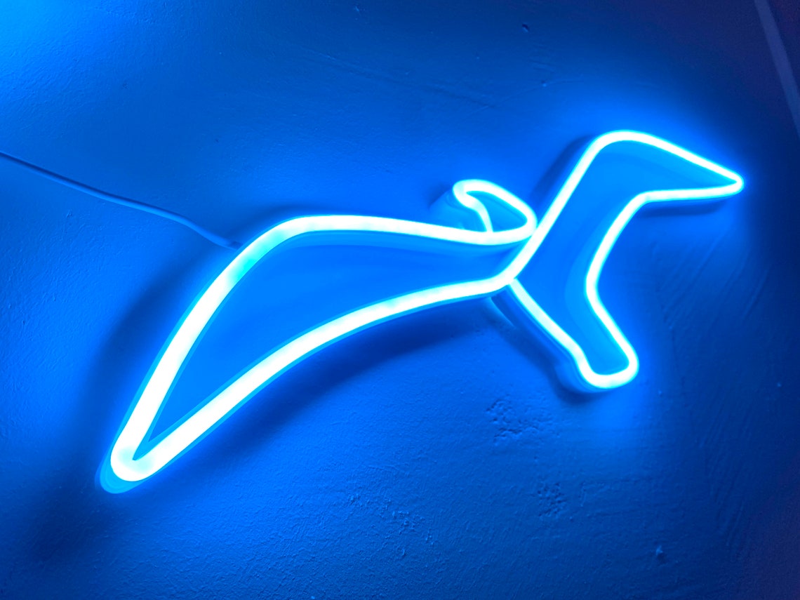 Couple Flying Bird Neon Sign Led Couple Bird Art Light Sign | Etsy