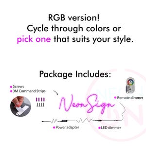 RGB Color Changing Neon Sign, Zen Circle Neon Sign Enso Sign Decoration ...