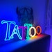 Tattoo Neon Sign: Colorful LED Wall Decor - Etsy