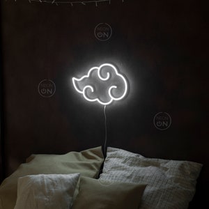 Akatsuki Anime Cloud Neon Sign Wall Sign Decor, Neon Anime Sign, Wall ...