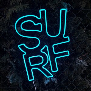 Surf Art Neon Wall Leg Decoration Home Art Wall Art Neon Custom Desk ...