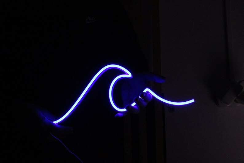 Wave Neon Sign Sea Neon Sign Led Ocean Art Light Sign Led Logo | Etsy