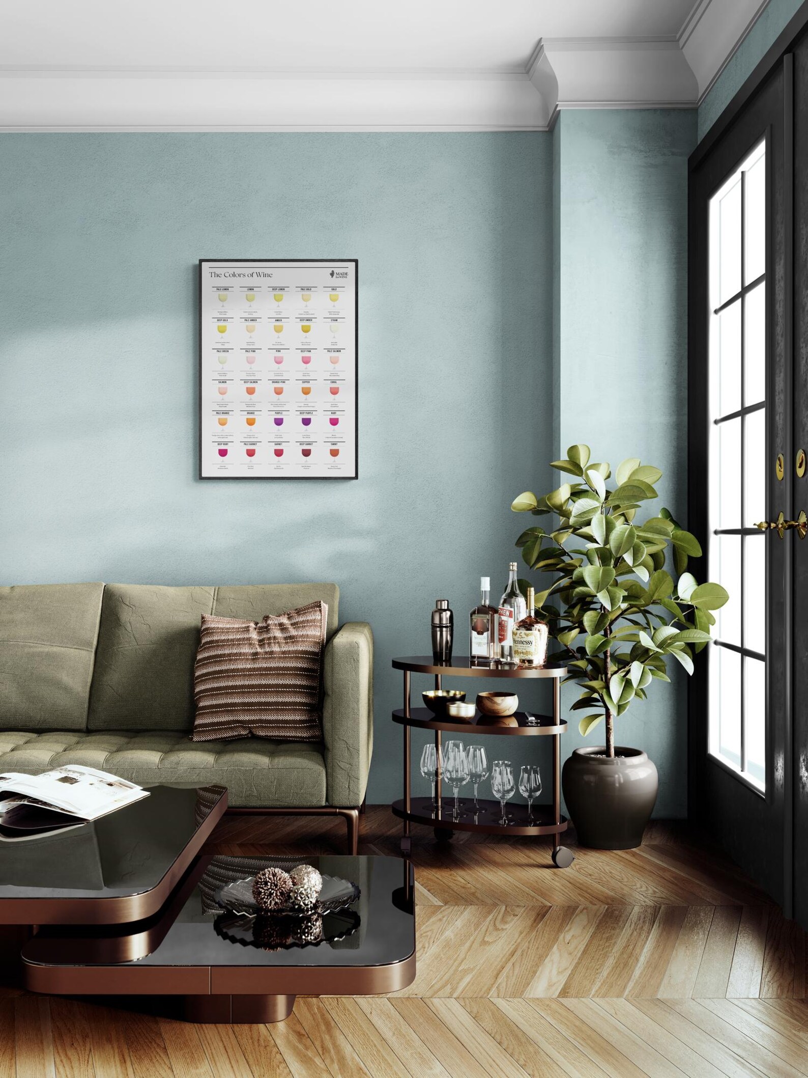 The Colours of Wine: A Wine Colour Chart Poster for Enthusiasts - Etsy