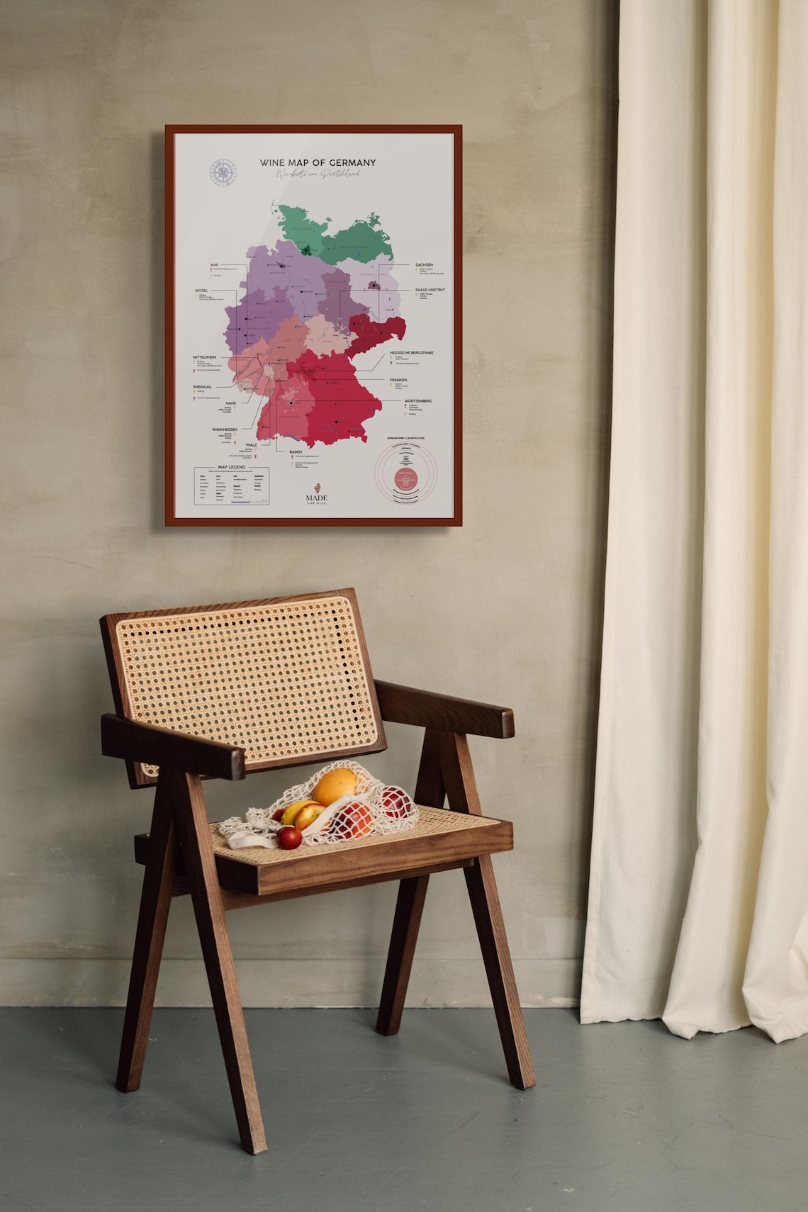 Wine Map of Germany: Wine Regions, Appellations, Educational Tool ...