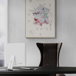 French Wine Map: Regions, Appellations, and Grapes - Etsy