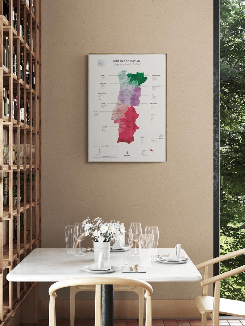 Wine Map of Portugal | Wine Regions, Appellations | Educational Tool ...
