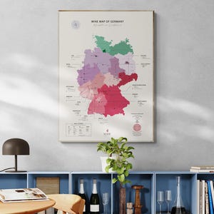 Wine Map of Germany: Wine Regions, Appellations, Educational Tool ...