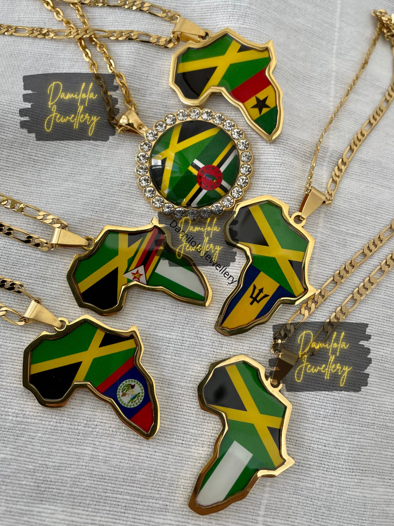 Create Your Own Custom Flag Pendant Africa - Etsy