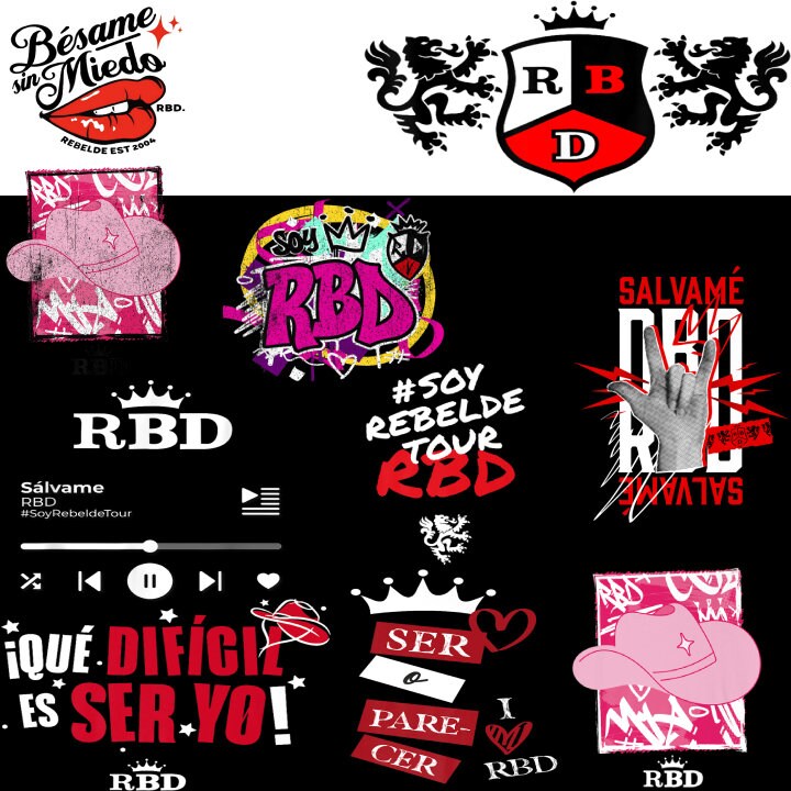 Rebelde Bundle PNG - Etsy