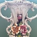 Vintage Capodimonte Large Floral Roses Double Handled Vase - Etsy