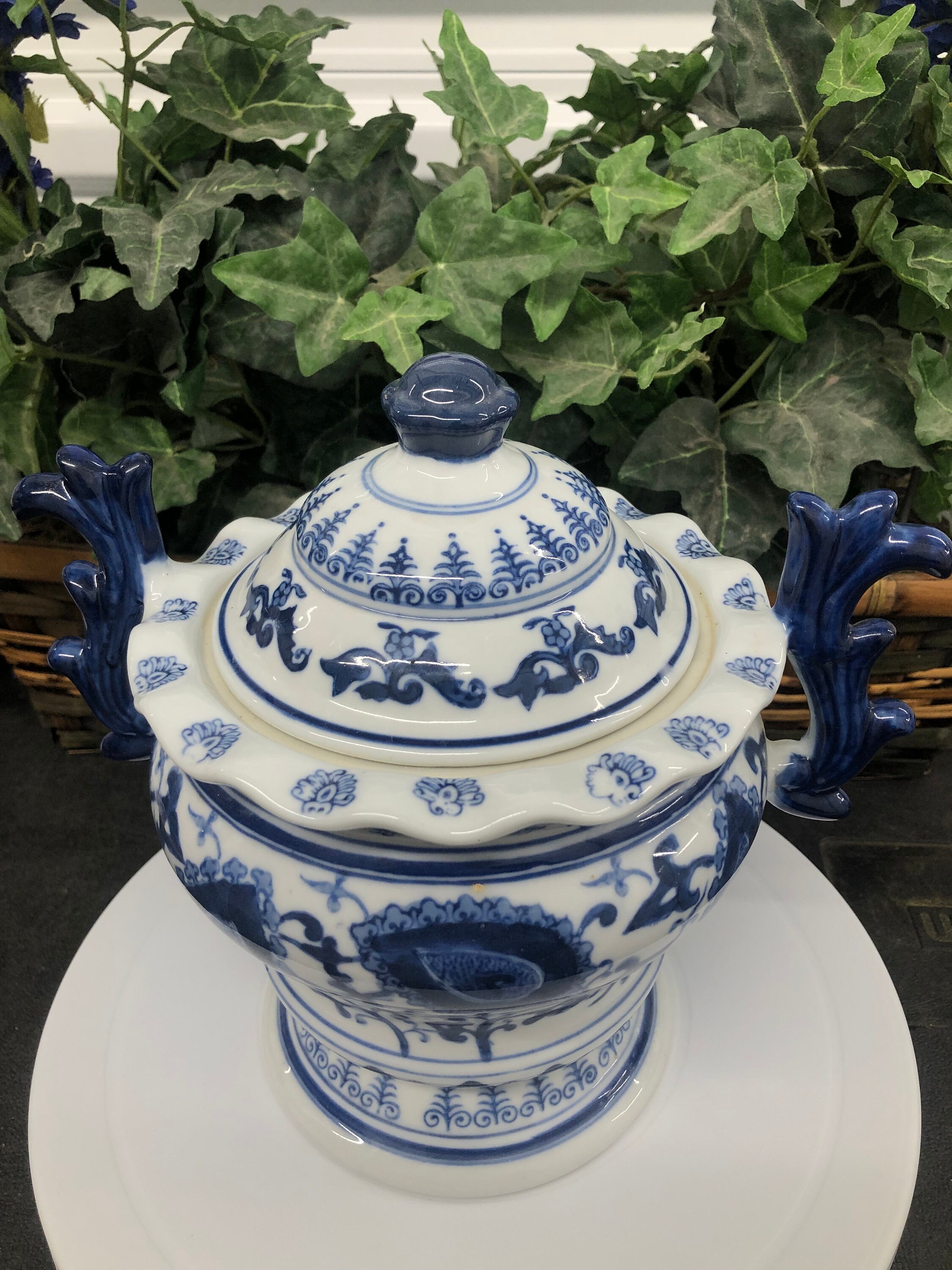Vintage Royal Blue Chinese Ginger Jar - Etsy