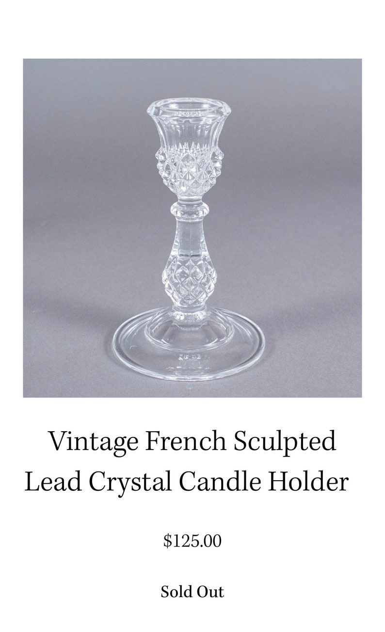 Vintage French Sculpted Cristal D'arques Diamond Cut Crystal ...