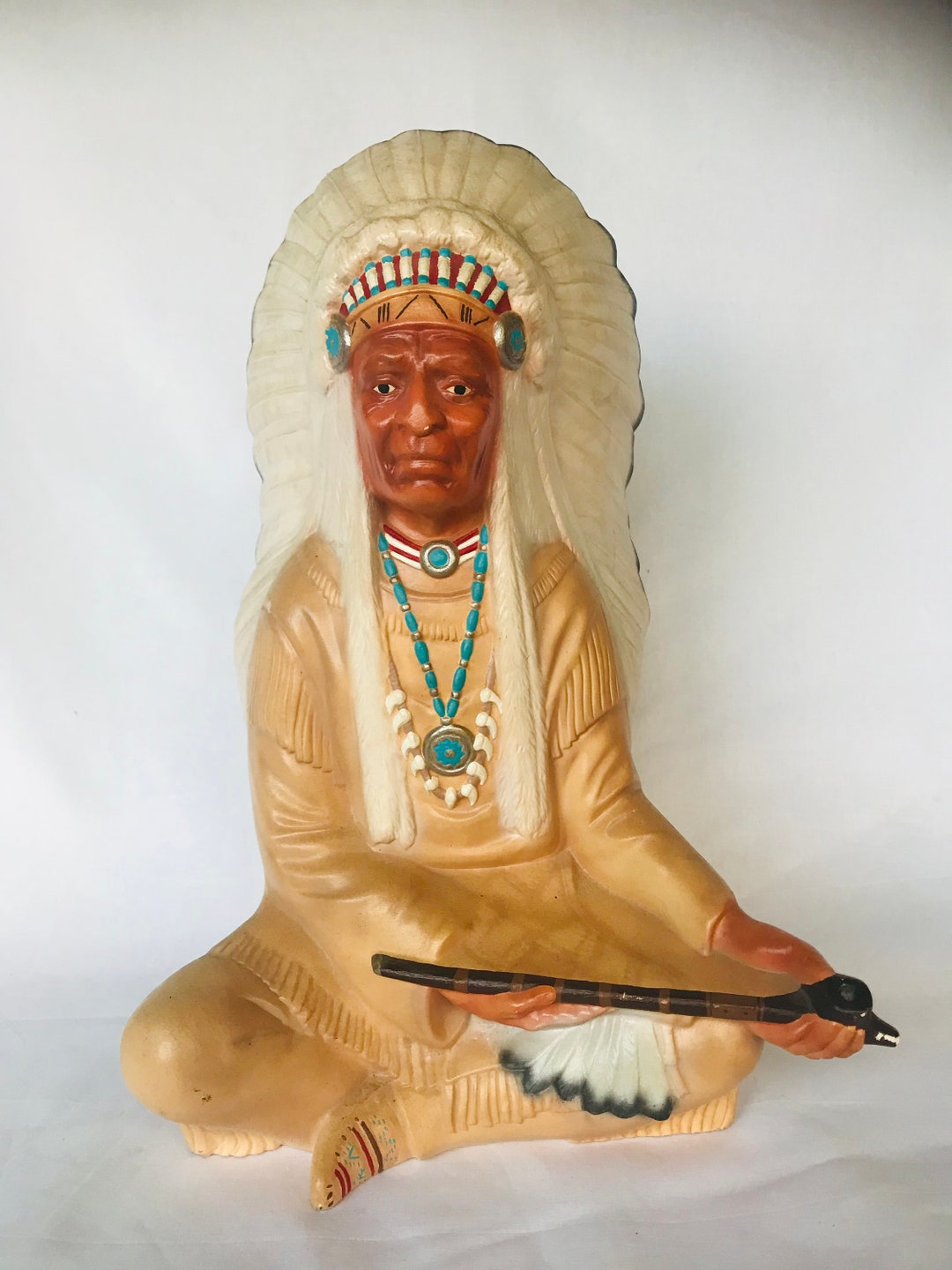 Vintage Byron Molds Native American Indian Chief With Headdress and ...