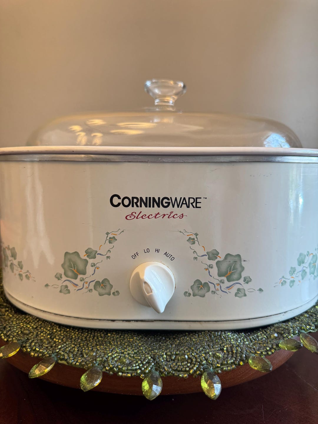 Vintage Corelle Corningware Electrics • 6 QT Oval Ivy Crock Pot Slow ...