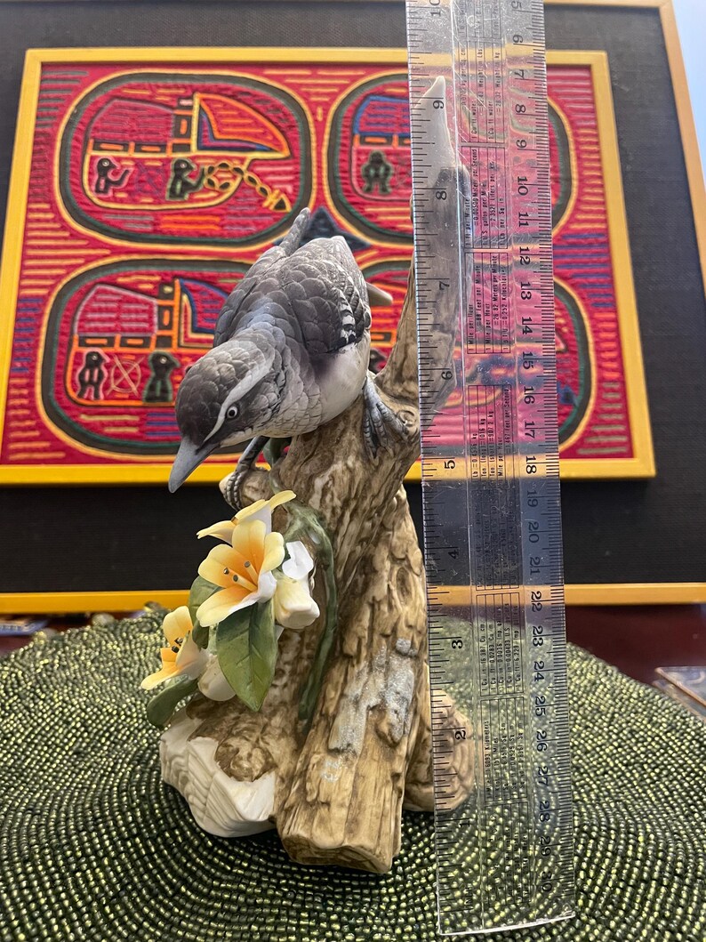 Vintage Andrea by Sadek Porcelain Mockingbird Hand Painted Bird ...