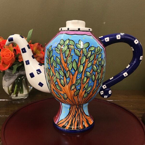 Tree of Life Teapot - Etsy