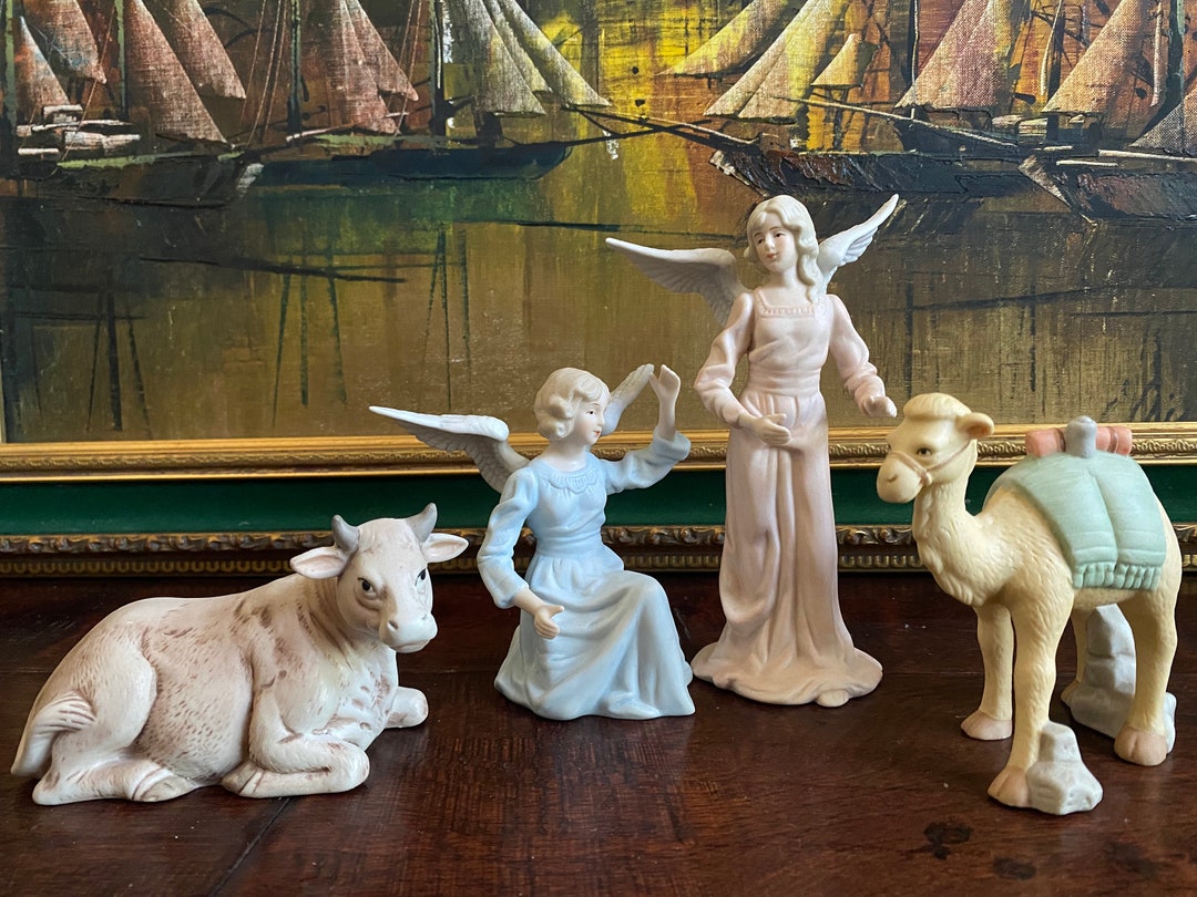 Vintage Lefton Christopher Collection Nativity Porcelain Figurines MINT With Original Boxes - Etsy