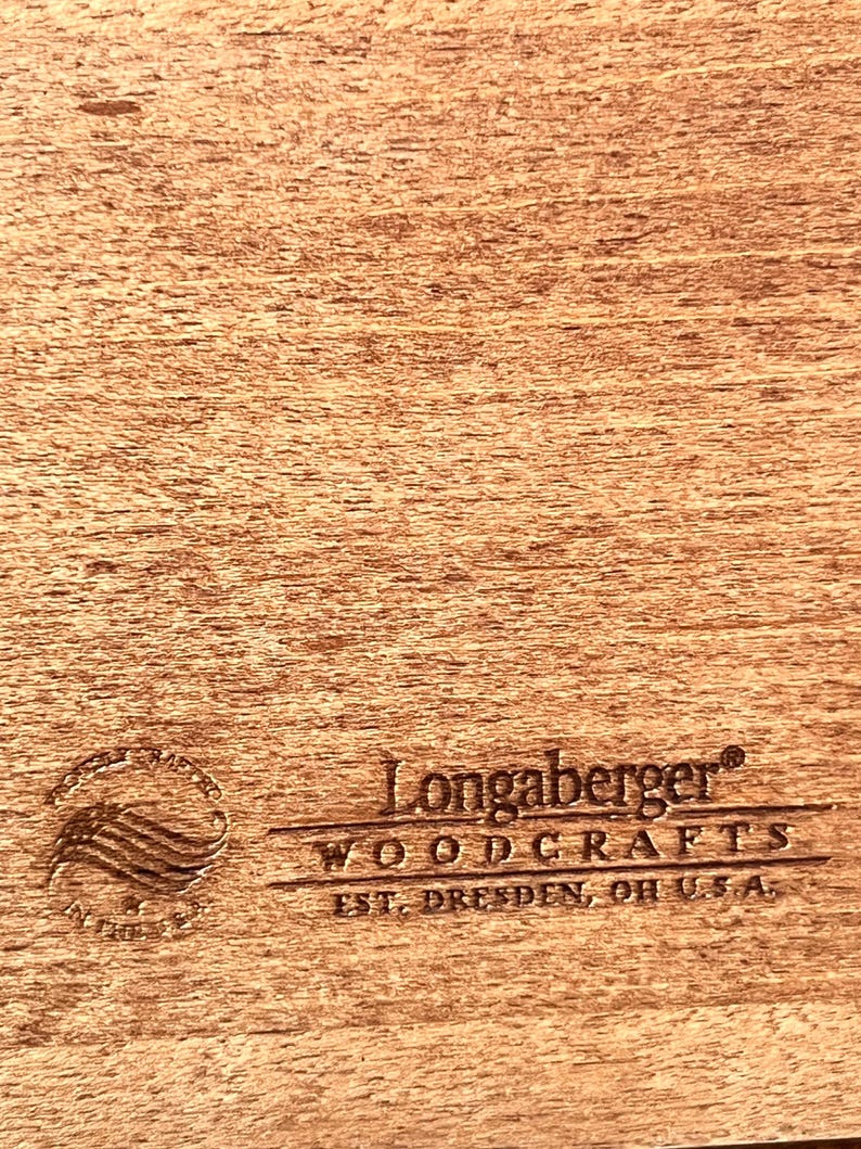 Vintage Longaberger Nesting Tables | Wrought Iron and Wood - Etsy