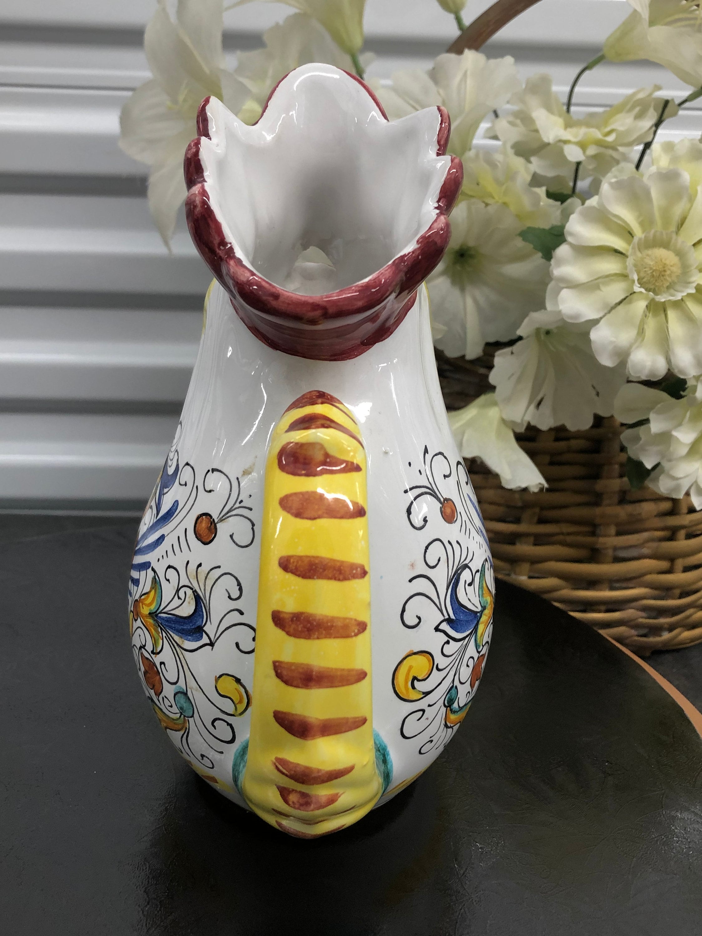 Raffaelesco Italy Pitcher, Hand Painted Fine Vintage Water, Tea ...