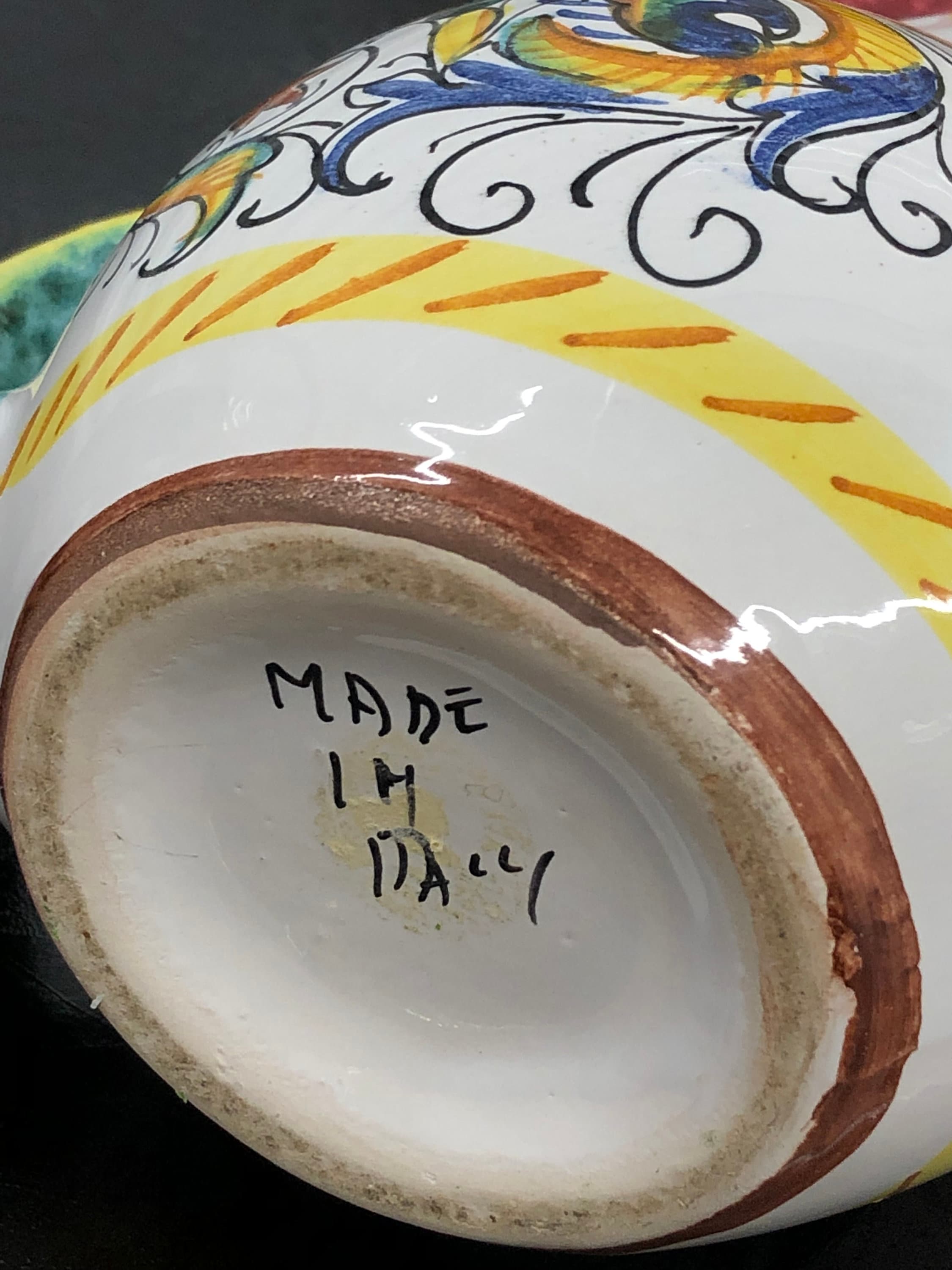 Raffaelesco Italy Pitcher, Hand Painted Fine Vintage Water, Tea ...