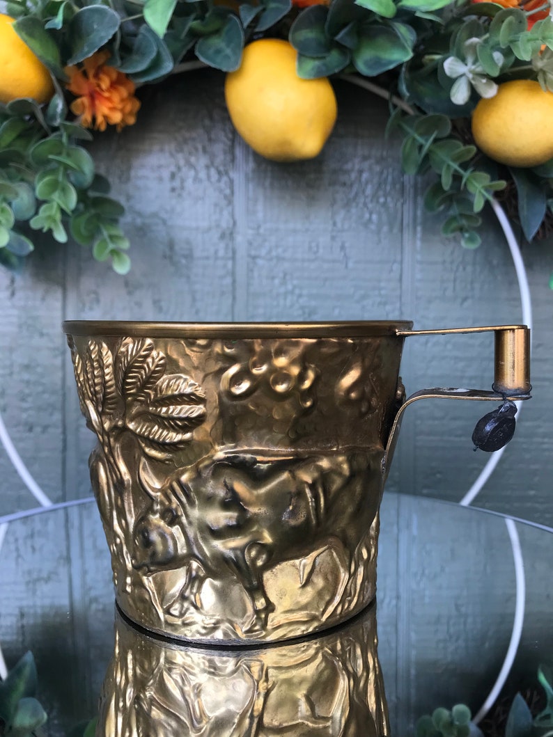 Vintage Vapheio Gold Color Cups Creto-mycenaean Period - Bull Stag ...