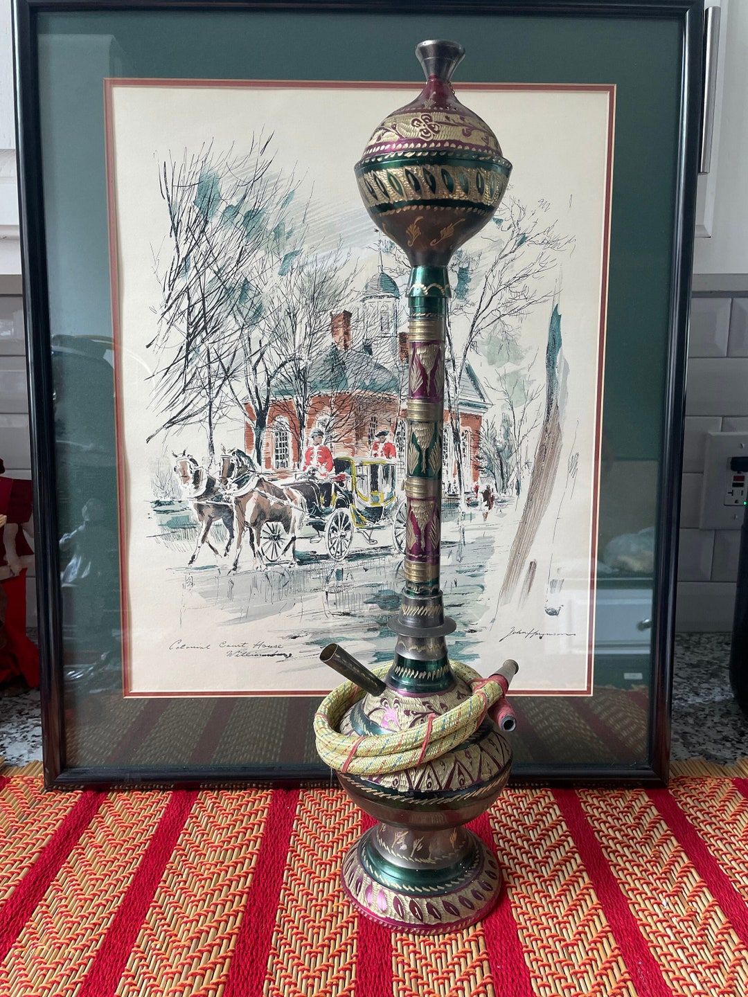 Vintage Multicolor Hookah - Etsy