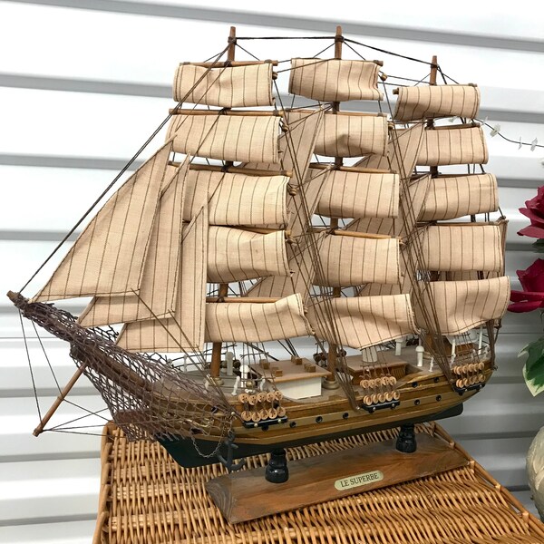 Wooden Ship Model - Etsy