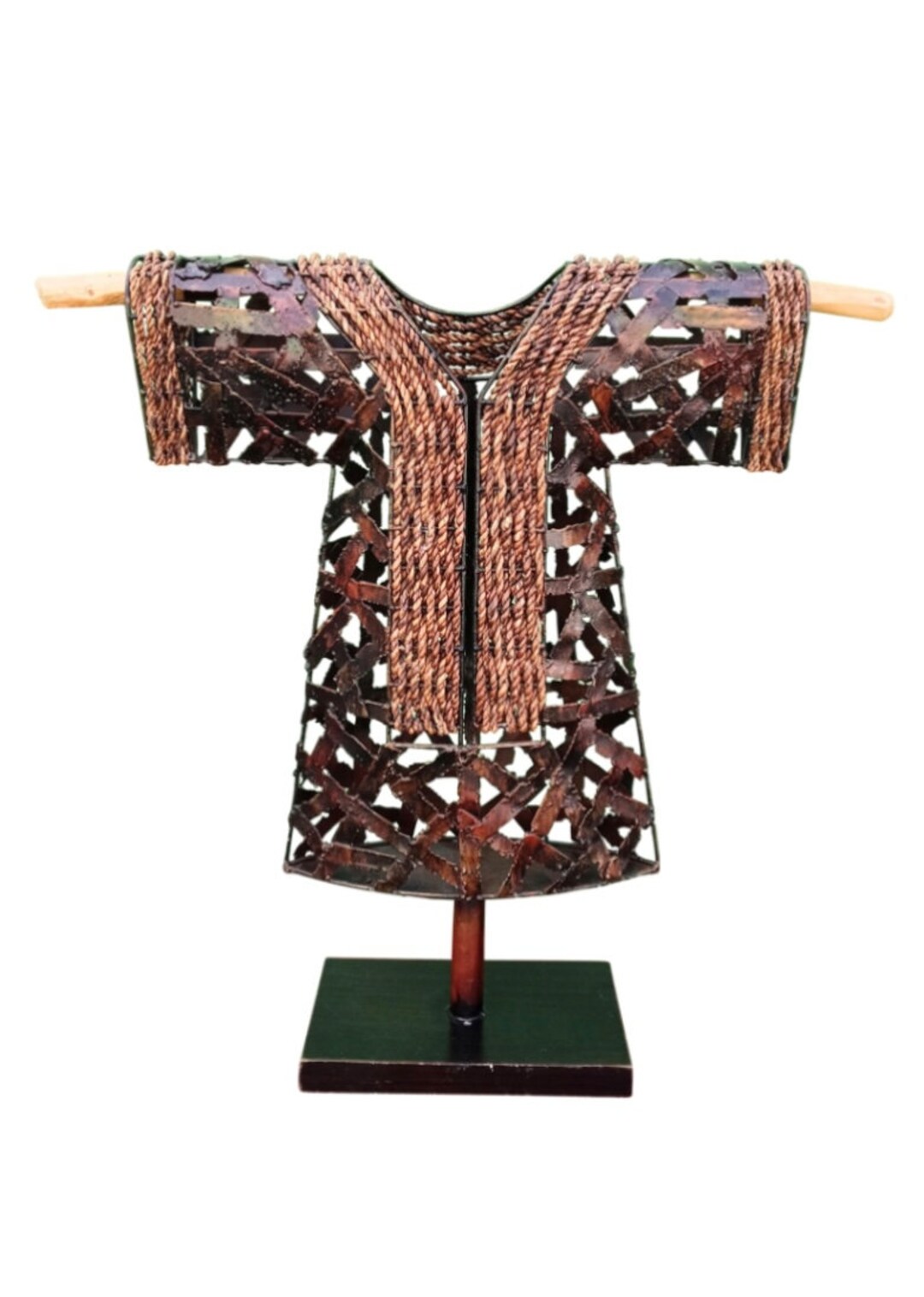 Vintage Welded Metal “the Emperors Robe” Room Decor Statue by Palecek ...