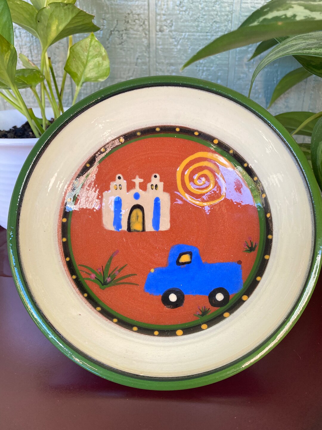 Vintage SIGNED Red Ware Pottery Terracotta Clay Glazed Bowl - Etsy