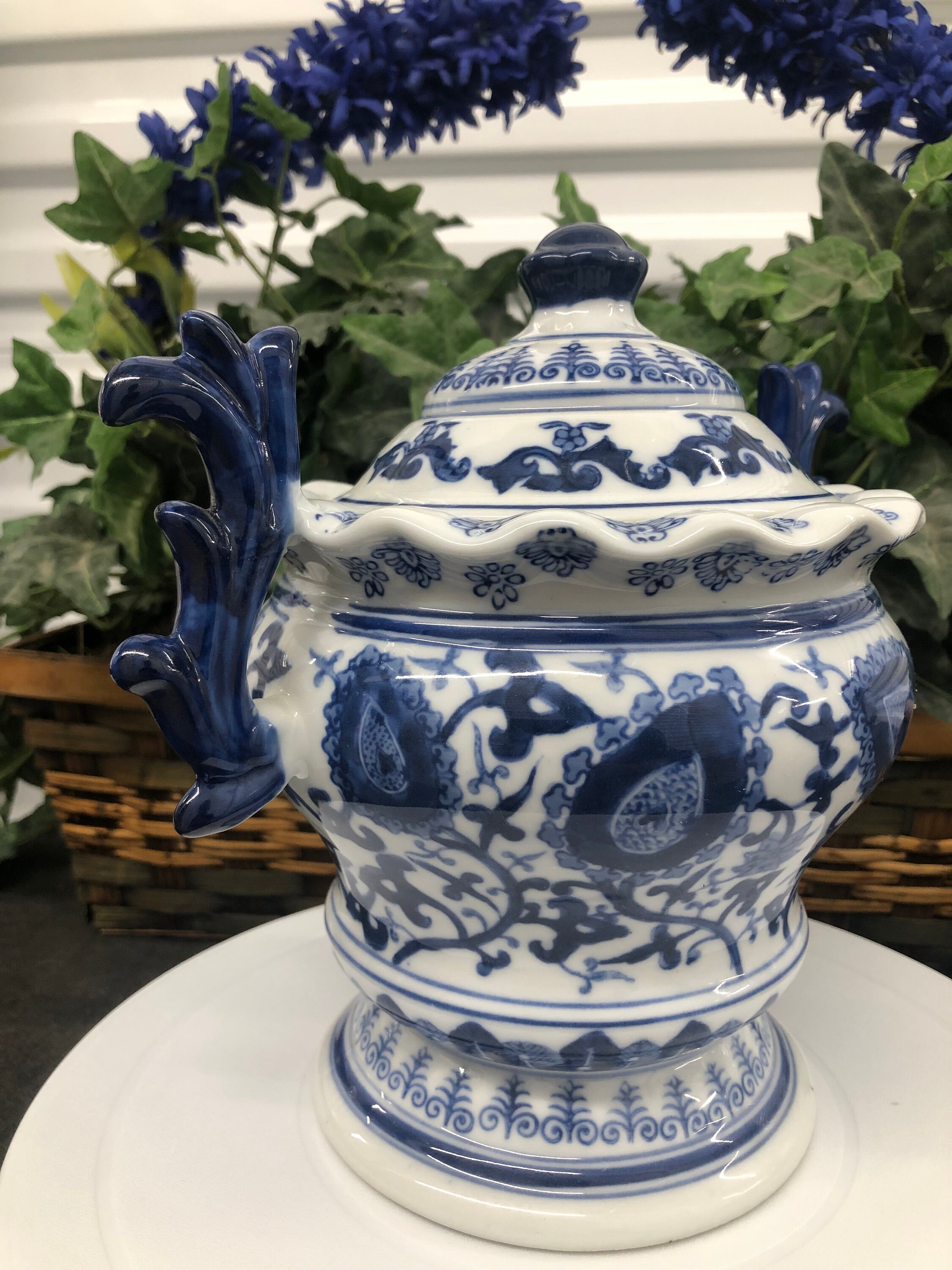 Vintage Royal Blue Chinese Ginger Jar - Etsy