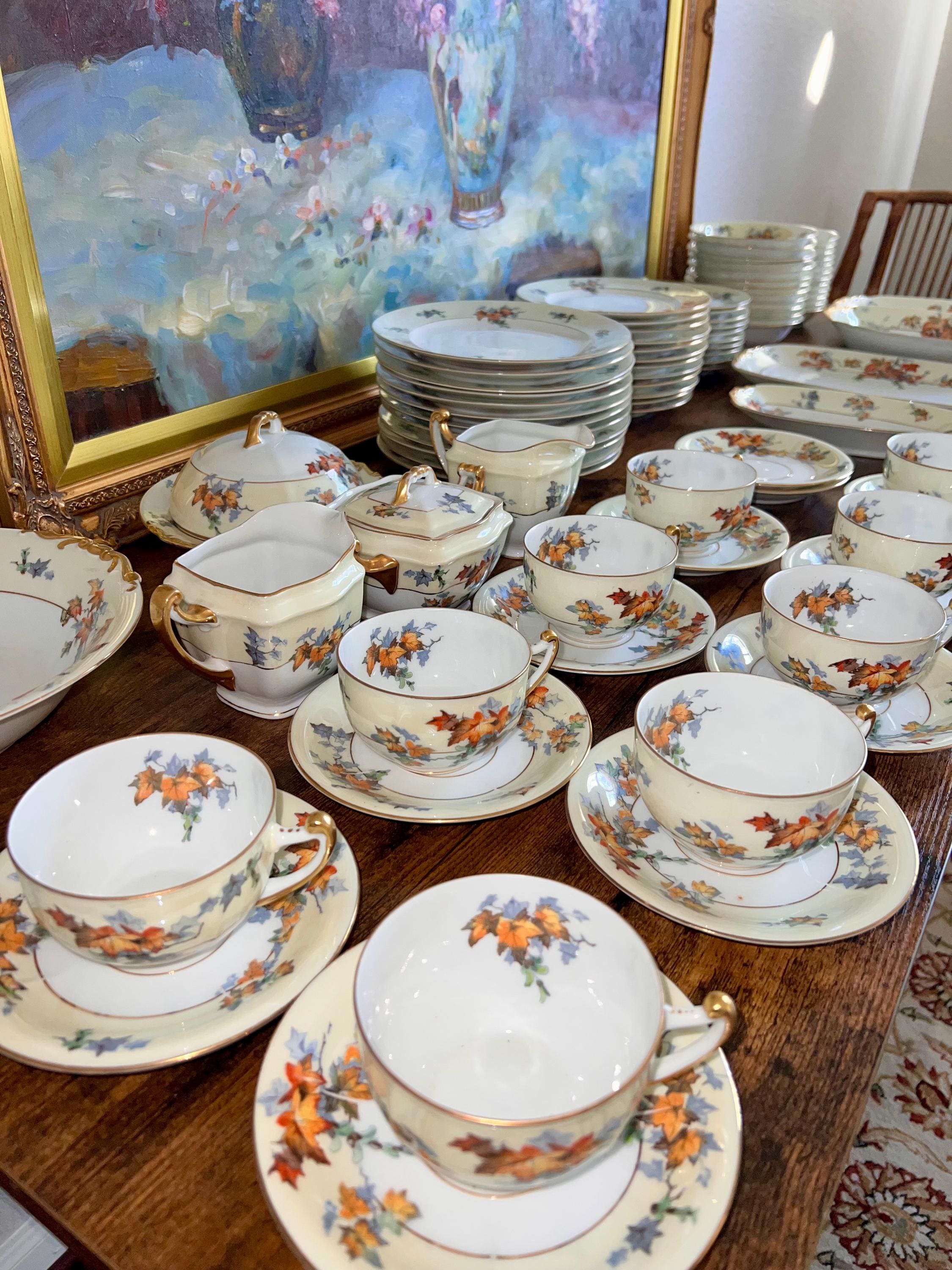 Vintage Epiag Royal China “silver Maple” Gold Dinnerware | Made in ...