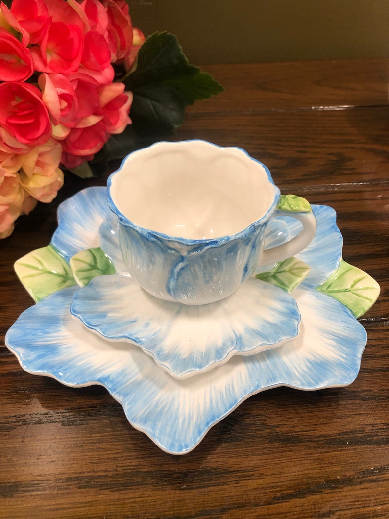 Vintage Spring Bombay Co. Floral Tea Set •.1992 - Etsy